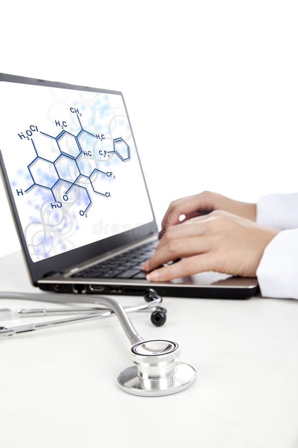 Analizzare Formula Chimica 1 Fotografia Stock - Immagine di calcolatore, analisi: 25970900