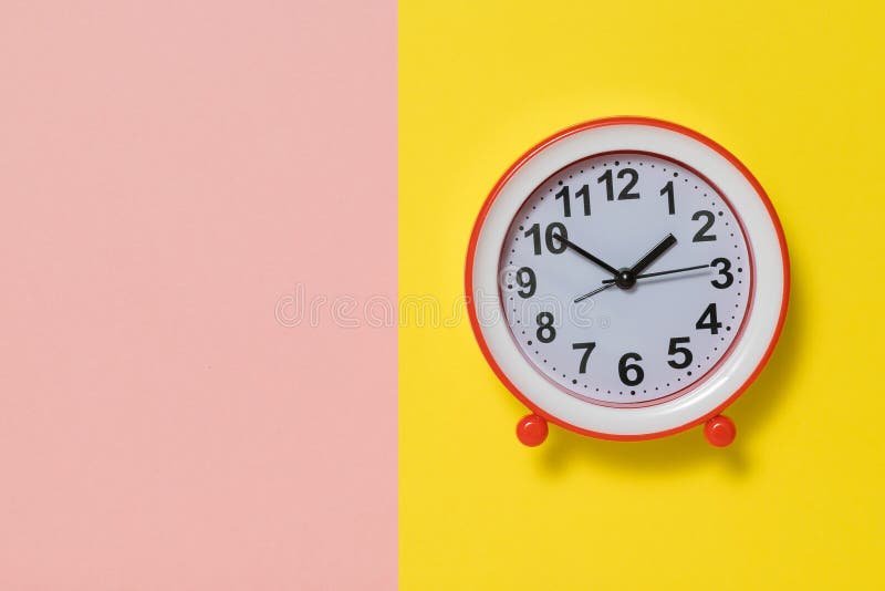 Analog Alarm Clock Showing Eight O`clock, 8pm Or 8am Isolated On White ...