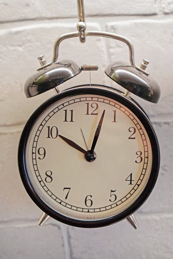 Analog alarm clock stock image. Image of large, morning - 264223675