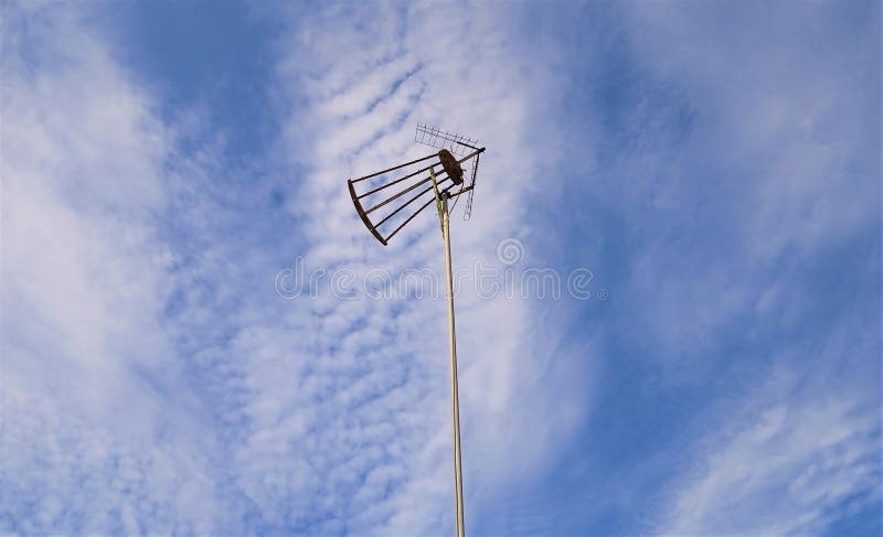An analog antenna stock image. Image of cloud, sketch - 351657023