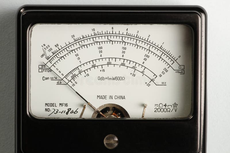 Analog Multimeter, Isolated. Black Analog Multimeter. Editorial Image ...