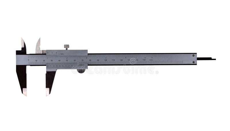 Analog Calipers on a White Background Stock Photo - Image of mechanic ...