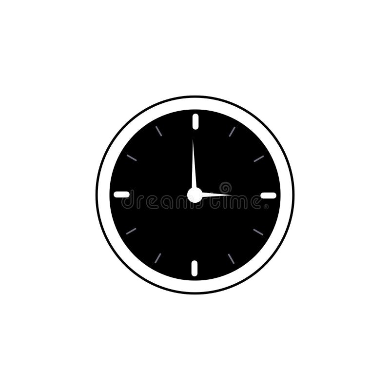 Analog Clock Font Watch Stock Illustrations – 662 Analog Clock Font ...