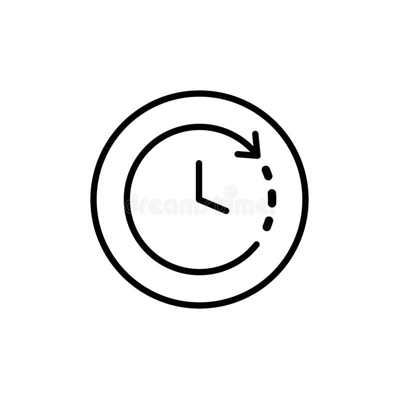 Analog Clock Icon Perfect for Time Management and Scheduling Stock ...