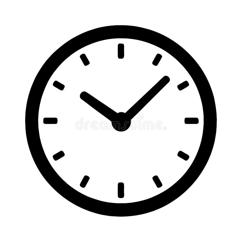 Analog Clock Icon – Representation of Time, Precision, and Scheduling ...