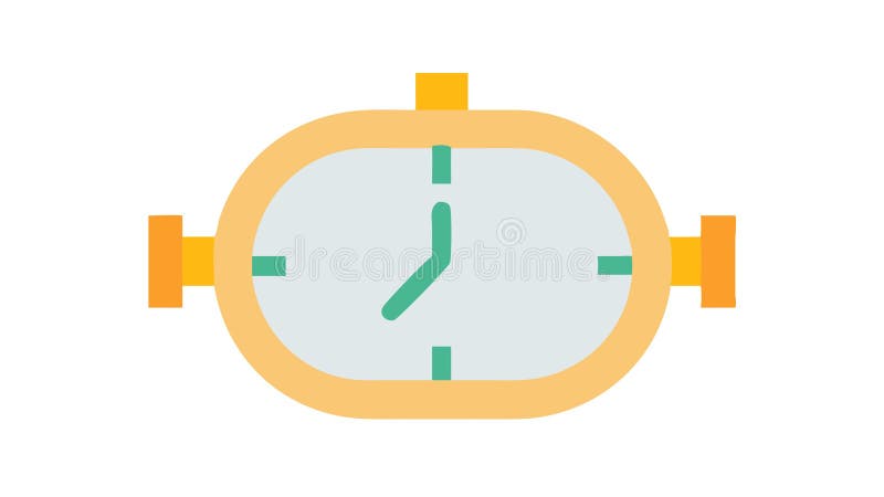 Analog Clock Icon, Representing Time and Scheduling , Vector Design ...