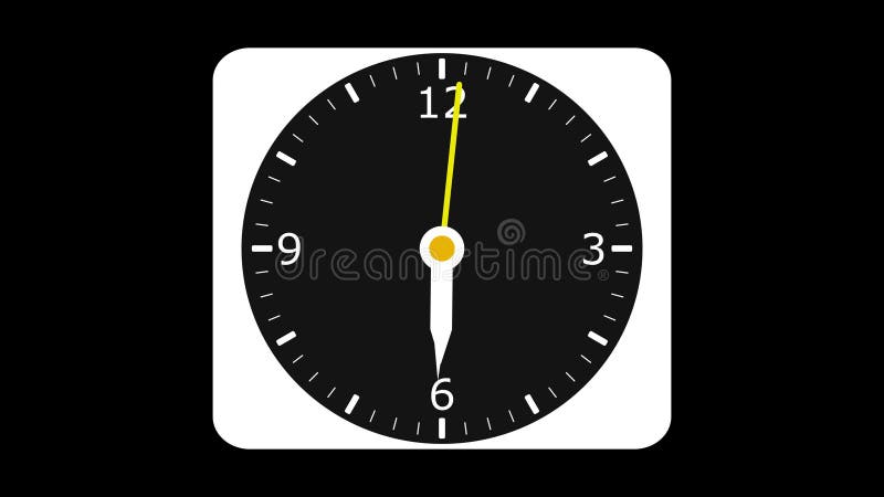 Analog Clock Icon Spinning Animation, Beautiful Analog Clock with ...