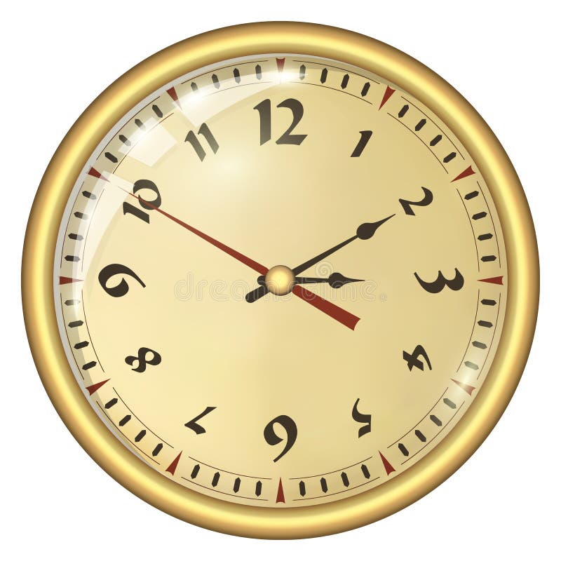 Analog Clock stock vector. Illustration of pocket, clock - 54652845