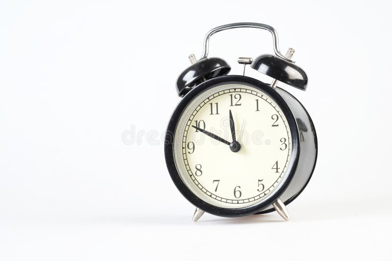 Analog clock telling time stock image. Image of office - 99804603