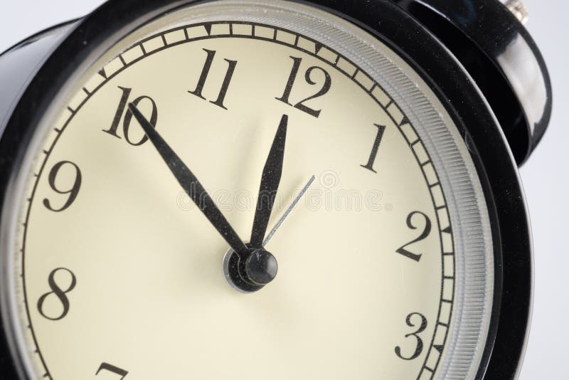 Analog clock telling time stock image. Image of office - 99804603