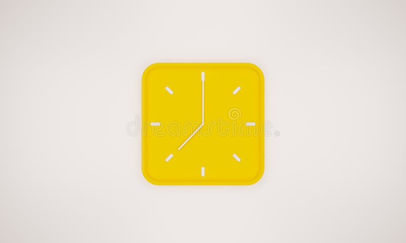 Analog Clock Time Concept on Modern Pastel Style Background, Simple for ...