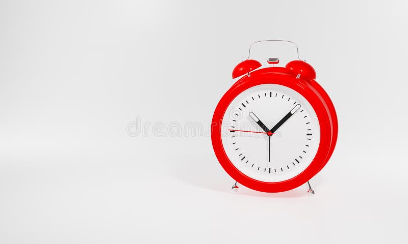 Analog Clock Time Concept On Modern Pastel Style Background Simple For ...