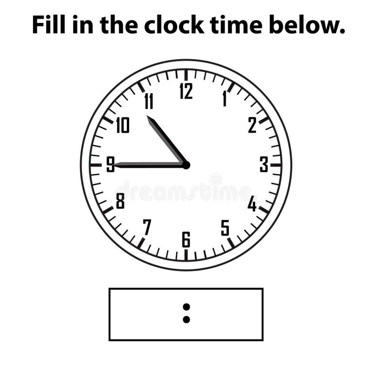 Analog Clock. What is the Time, Write the Learning Clock, and Math ...