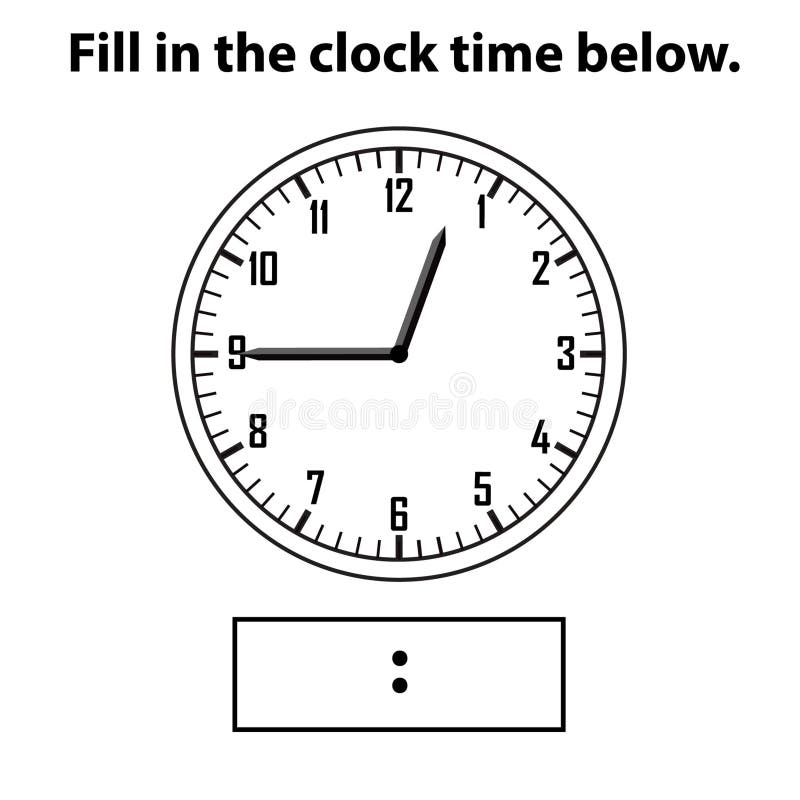 Analog Clock. What is the Time, Write the Learning Clock, and Math ...
