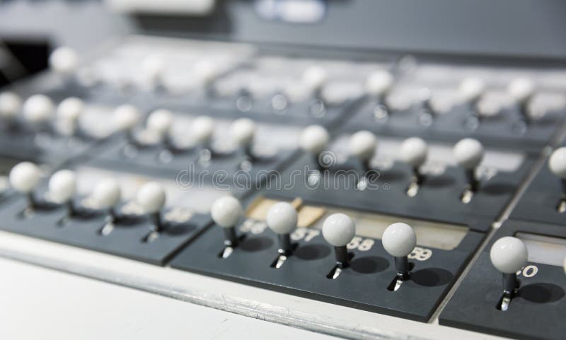 Vintage Control Panel in Computer Museum Editorial Image - Image of ...