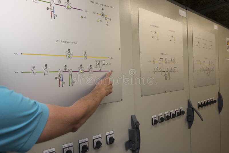 In an analog control room stock photo. Image of counterforce - 220720092