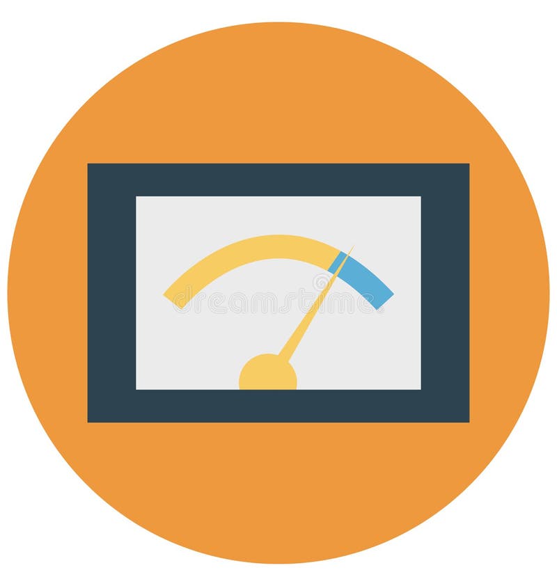 Analog Device Isolated Color Vector Icon that Can Be Easily Modified or ...