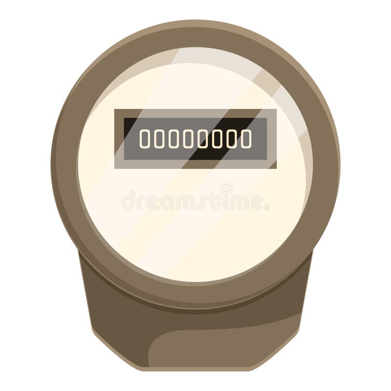 Analog Electricity Meter Showing Zero Consumption Stock Vector ...