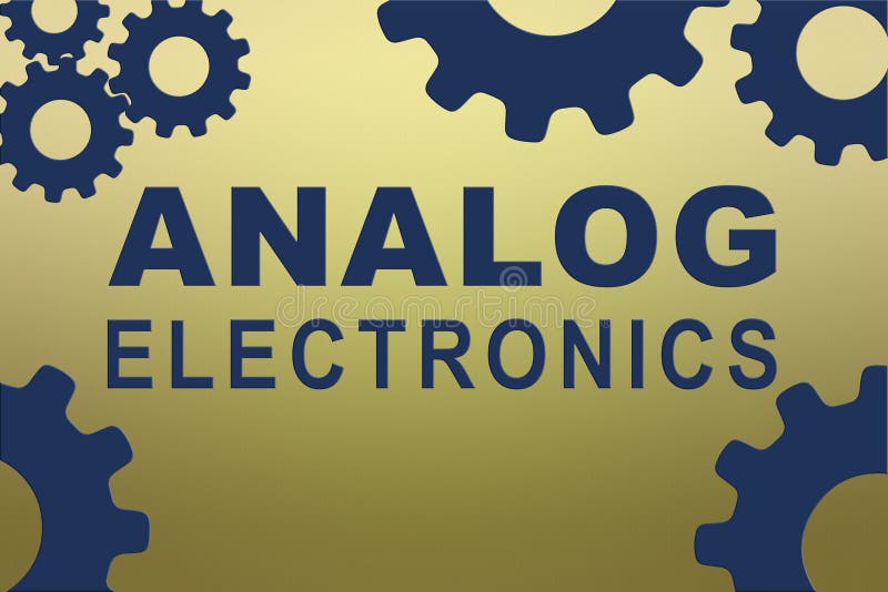 ANALOG ELECTRONICS concept stock illustration. Illustration of current ...