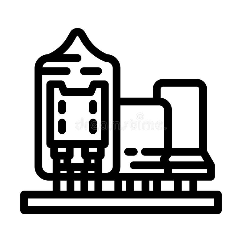 Analog Electronics Line Icon Vector Illustration Stock Vector ...