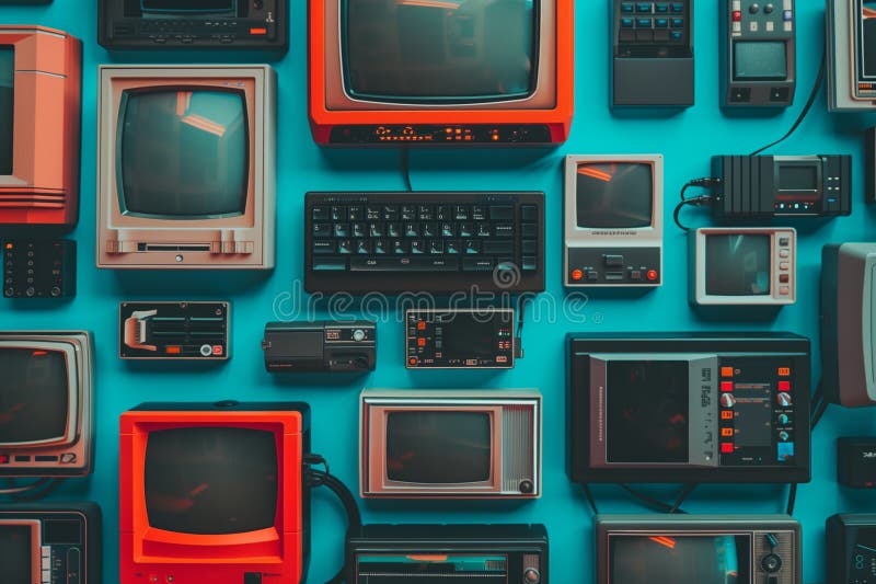 Analog Gadget with Computing, Television, Radio and Modern Devices ...