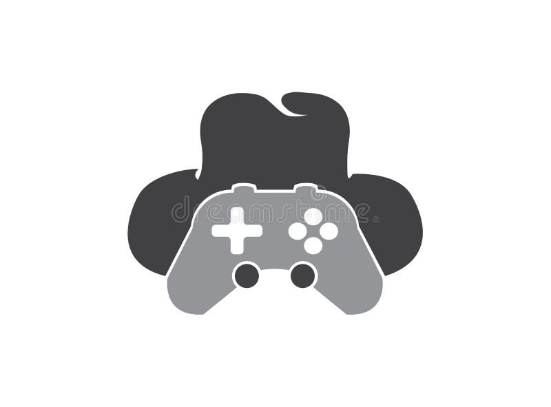 Analog and Hat Gamer Console Spy Symbol Vector Logo Design Illustration ...