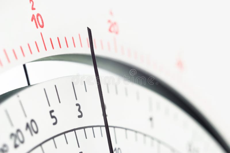 Analog Measure Tool Multimeter Scale with Pointer Stock Image - Image ...