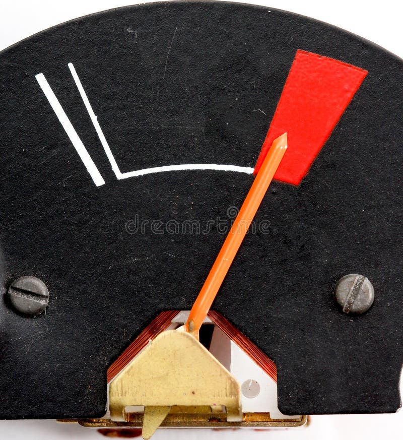 Analog Measuring Device with the Needle Stock Photo - Image of ...