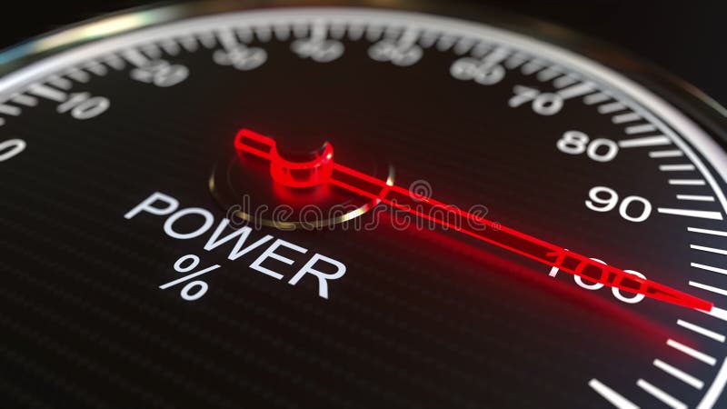 Power Meter or Indicator Conceptual Animation Stock Video - Video of ...