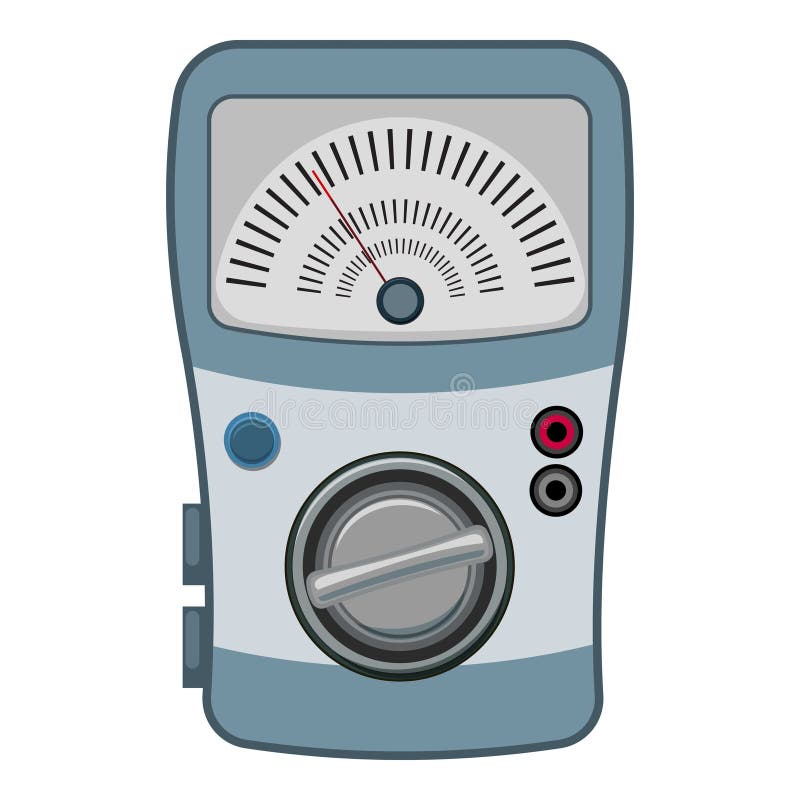 Analog Multimeter Measuring Electricity with Dial, Rotary Switch ...
