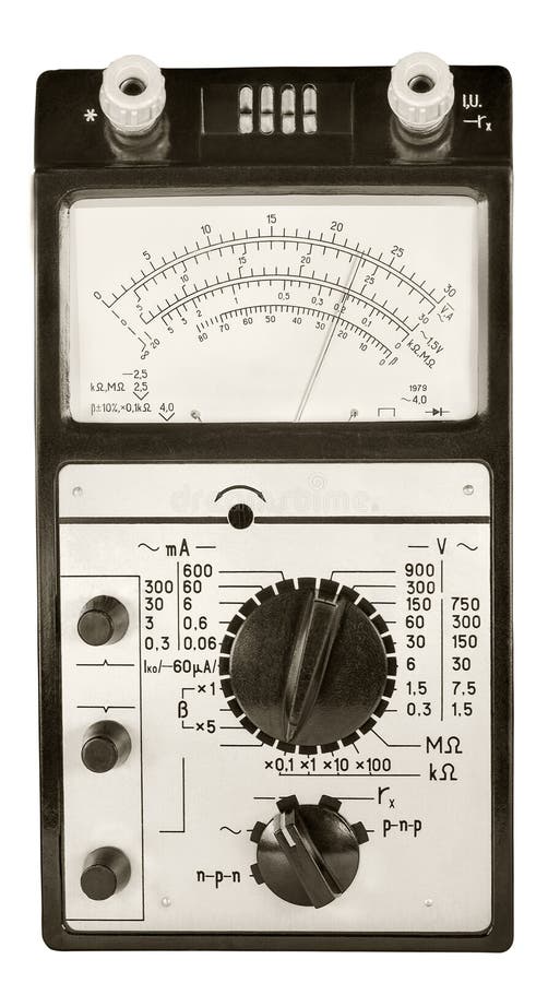 Analog Old Multimeter Avometer Stock Photo - Image of meter, impedance ...