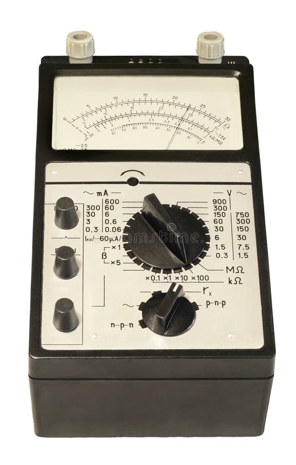 Analog Old Multimeter Avometer Stock Image - Image of power, electronic ...