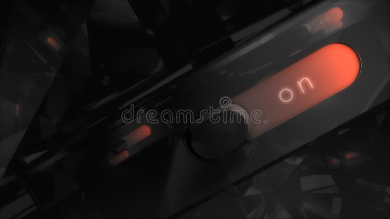 Analog Power Button Animation. Stock Footage - Video of animation ...