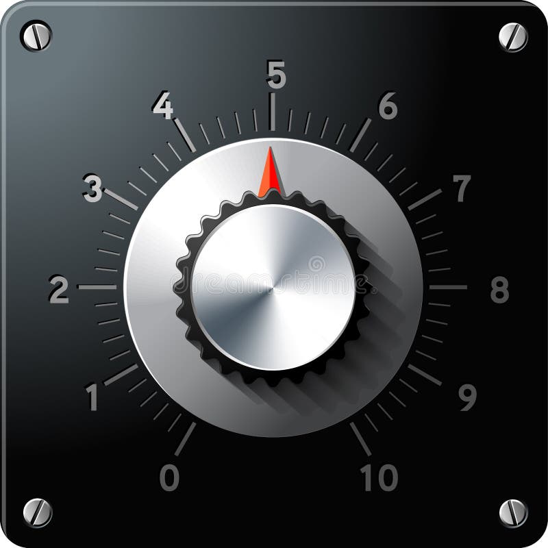 Analog Regulator Control Interface Stock Vector - Illustration of scale ...