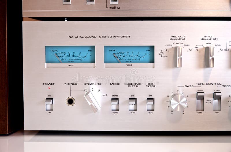 Analog Sound Recording Electronic Controls Stock Image - Image of ...