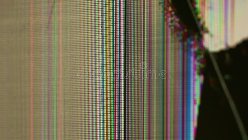 Analog Static Blurred Texture Overlay Crack Glitch Stock Video - Video ...