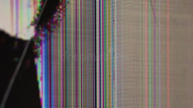 Analog Static Blurred Texture Overlay Crack Glitch Stock Footage ...