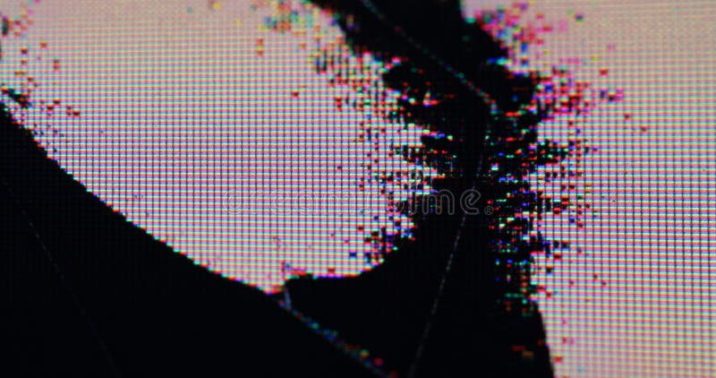 Analog Static Damaged Display Broken Screen Blur Stock Photo - Image of ...