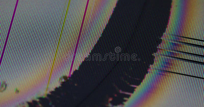 Analog Static Glitch Grid Defocused Distortion Stock Footage - Video of ...