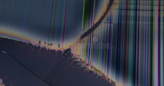 Analog Static Screen Error Display Bokeh Glitch Stock Image - Image of ...