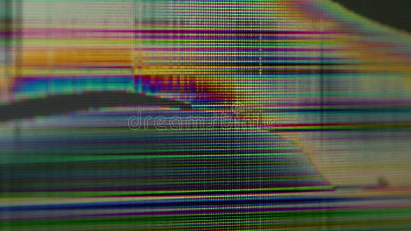 Analog Static Screen Error Display Bokeh Glitch Stock Video - Video of ...