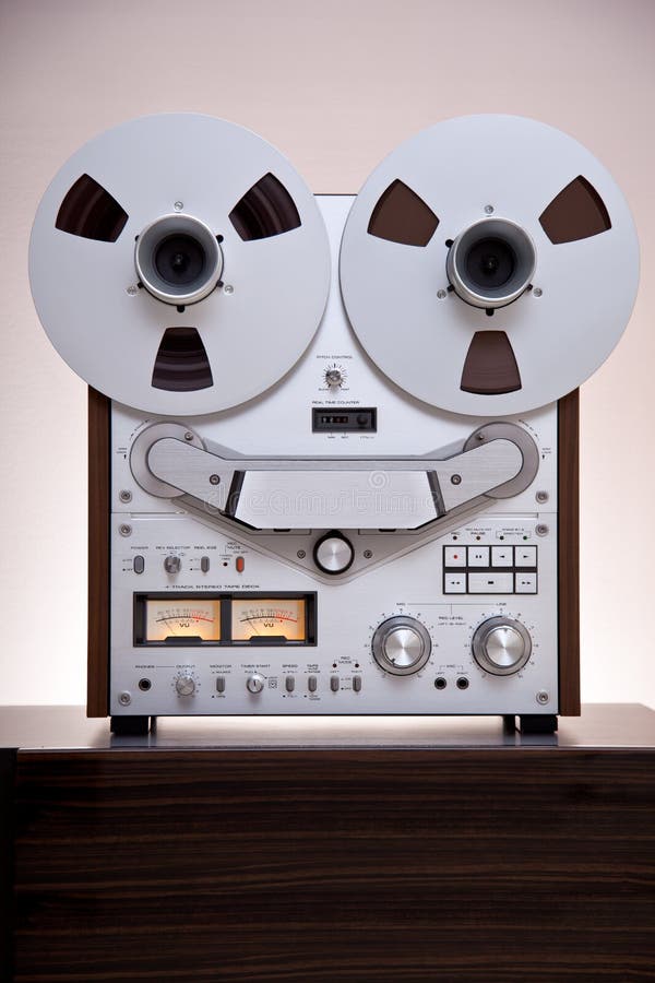 Analog Stereo Open Reel Tape Deck Recorder Stock Photo - Image of deck ...