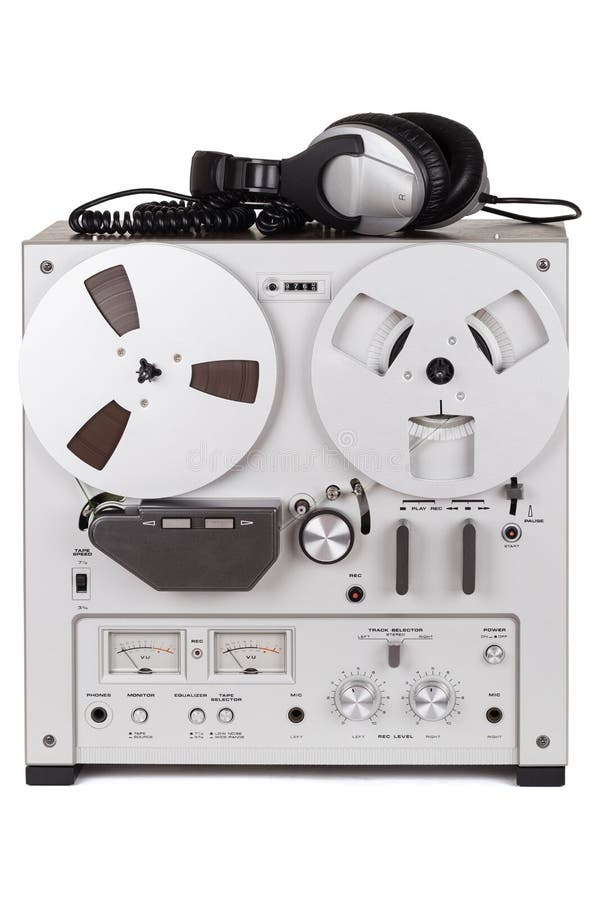 Analog Stereo Reel Tape Deck Recorder Player Stock Image - Image of ...