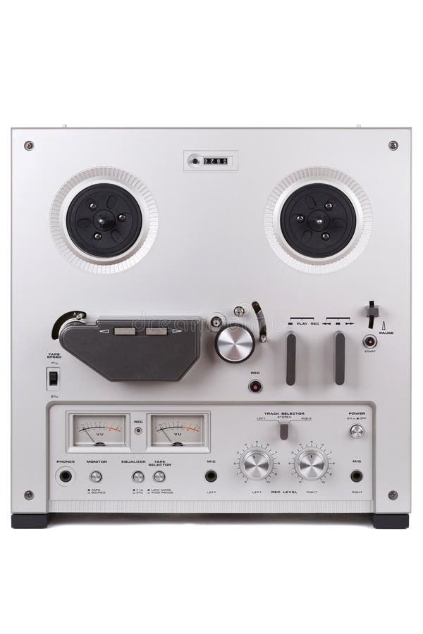 Analog Stereo Reel Tape Deck Recorder Player Stock Photo - Image of ...