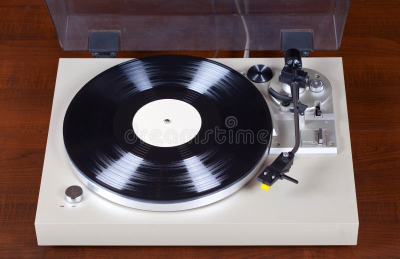 Analog Stereo Turntable Vinyl Record Player Stock Photo - Image of ...