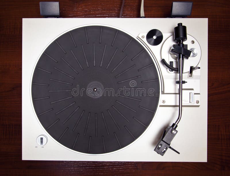 Analog Stereo Turntable Vinyl Record Player Stock Photo - Image of ...