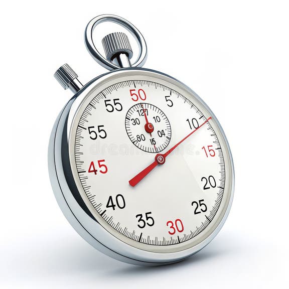 Analog Stopwatch 3D Render, Time Management, Countdown, Timer ...