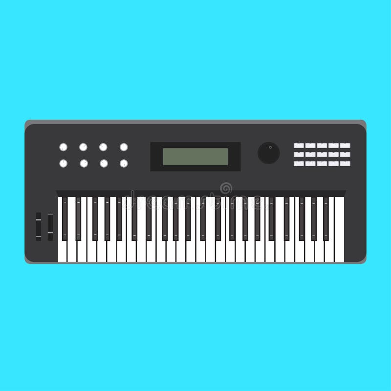 Analog Synthesizer Icon. Vector Illustration of the Musical Instrument ...