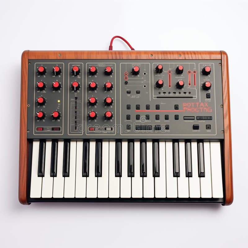 Analog synthesizer stock illustration. Illustration of machine - 333608002