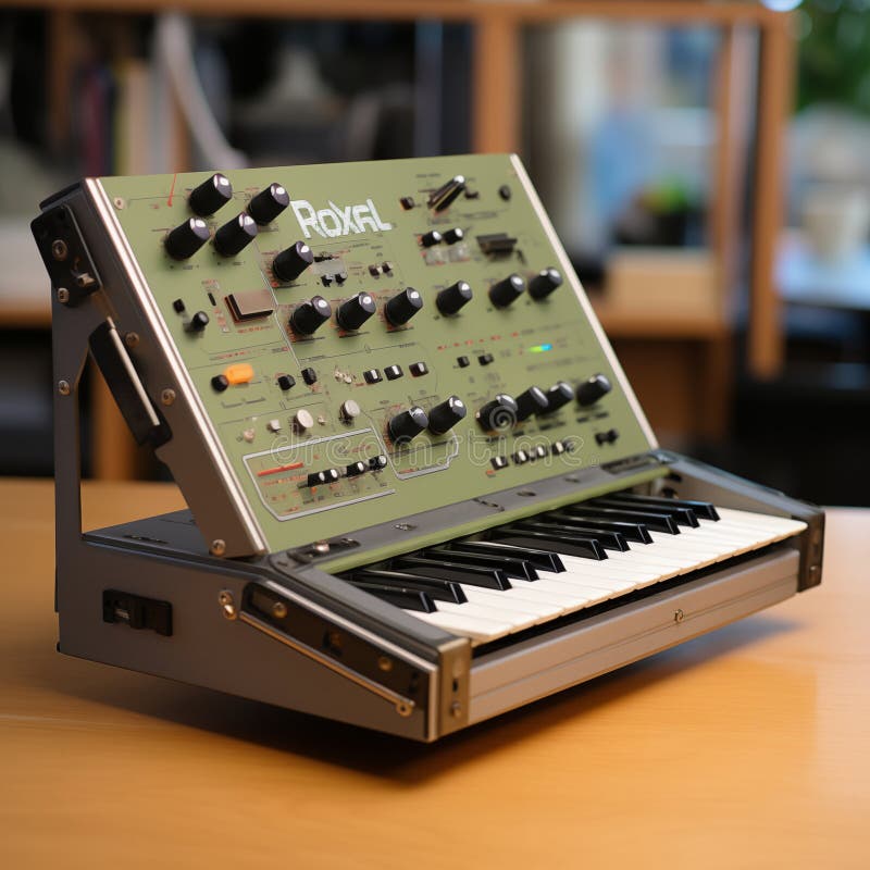 Analog synthesizer stock illustration. Illustration of furniture ...